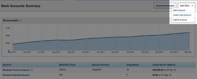 Add a new bank account – FreeAgent Support SANDBOX