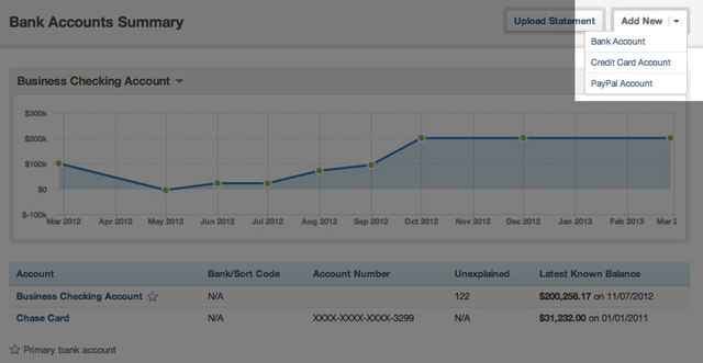 Add a new bank account – English US Sandbox