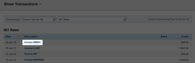 Show Transactions – FreeAgent Support SANDBOX