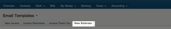 Set up an automatic email for new estimates – English US Sandbox