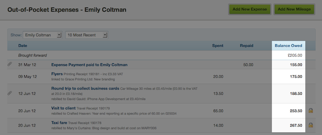 An introduction to expenses and mileage – FreeAgent Support SANDBOX