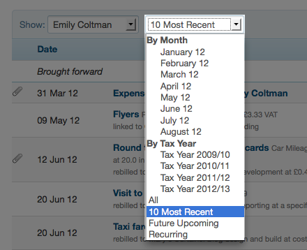 An introduction to expenses and mileage – FreeAgent Support SANDBOX