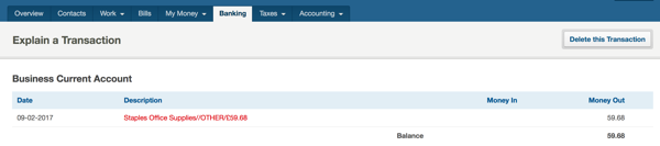 Editing and removing bank transaction explanations – FreeAgent Support ...