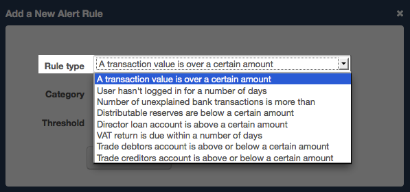 Alert rules: exception reporting – English US Sandbox
