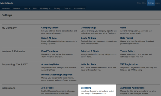 Basecamp – English US Sandbox