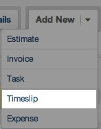 Create a new timeslip – English US Sandbox